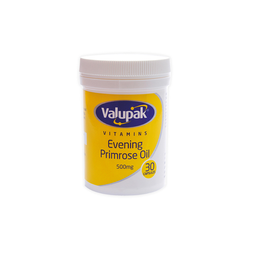 Valupak E/Primrose Oil Caps 500mg 30s | EMT Healthcare