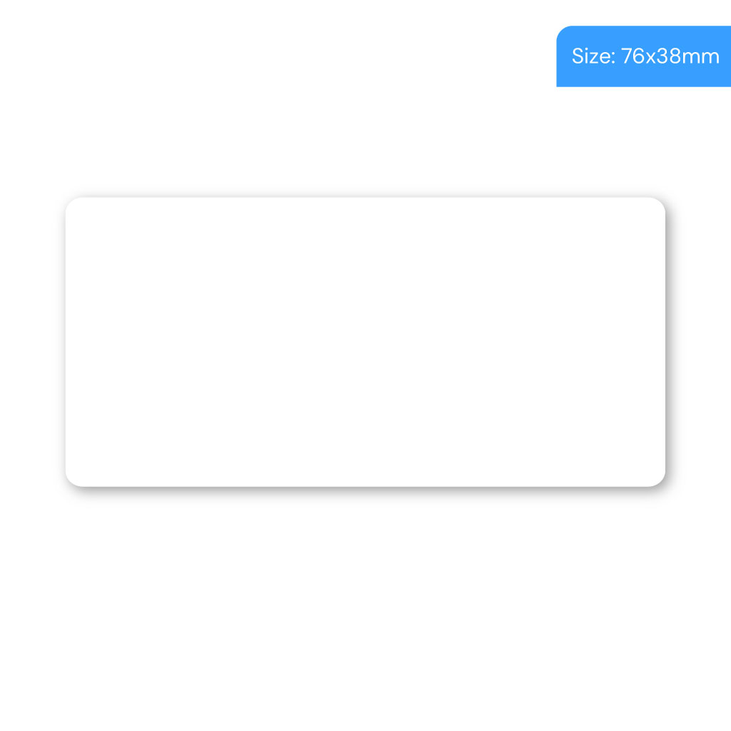 76x38 Perforated Labels | EMT Healthcare