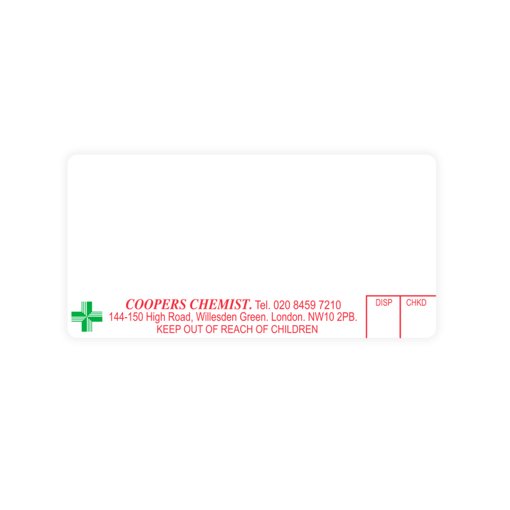 Coopers Chemist Dispensing Labels | EMT Healthcare